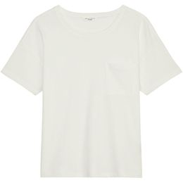 Marc O'Polo MARC O'POLO DENIM T-Shirt schlichtes Design, Brusttasche silky white S S Das hochwertige Basic-T-Shirt aus reinem, weichem Bio-Baumwoll-Single-Jersey