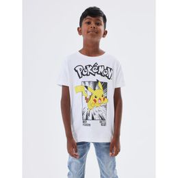 name it T-Shirt »NKMNOISI POKEMON SS TOP NOOS BFU« Bright White 146 (152) 146 (152) T-Shirt mit Kurzarm: ideal für warme Tage und sportliche...