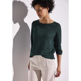 Street One 3/4-Arm-Shirt mit kleinem Cut-Out am Rücken hunter green 46 46 Shirt von Street One