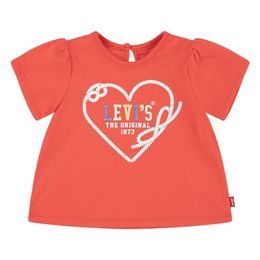 Levi's® kids LEVI'S KIDS T-Shirt »HEART SS PUFF SLEEVE SLV TEE« HIBISCUS 12 (80) 12 (80) Bedrucktes T-Shirt von Levi's Kids