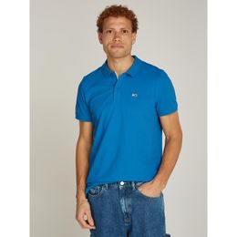 Tommy Jeans Poloshirt »TJM SLIM PLACKET POLO« Piqué mit Polokragen coastal cobalt L L Slim Fit Passform für eine schmeichelnde Silhouette