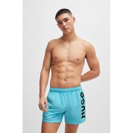 HUGO UNDERWEAR Badeshorts »ABAS« mit HUGO Logo-Print Turquoise/Aqua 440 L - N-Gr N-Gr L Badeshorts von HUGO Menswear