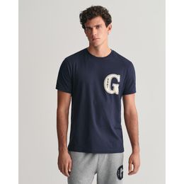 Gant T-Shirt »G GRAPHIC T-SHIRT« EVENING BLUE 4XL 4XL Kurzarm für optimale Bewegungsfreiheit