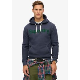 Superdry Kapuzensweatshirt »CLASSIC CORE LOGO HOODIE« Truest Navy M M Cooler Hoodie von Superdry