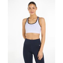 Tommy Hilfiger SPORT Sport-Bustier »ESSENTIALS MINI CORP MID INT BRA« mit Trägern für mittelstarken Halt, Racerback Th_Optic_White XL (42) - N-Gr...