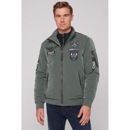 CAMP DAVID Blouson ohne Kapuze mit vielen Patches khale green 3XL 3XL Wattierter Fliegerblouson von CAMP DAVID
