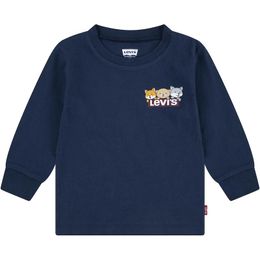 Levi's&reg; kids LEVI'S KIDS Langarmshirt &raquo;LVB CRITTER HIKING IC TEE&laquo; mit bedrucktem R&uuml;cken DRESS BLUES 3M (62) 3M (62) Langarmshirt von Levi's Kids