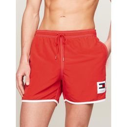 Tommy Hilfiger Swimwear Badeshorts »SF MEDIUM DRAWSTRING« mit kontrastfarbenen Details hot heat XXL (56) - N-Gr N-Gr XXL (56) Badeshorts von TOMMY...