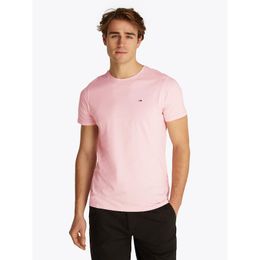 Tommy Jeans T-Shirt »TJM ESSENTIAL SOLID TEE« mit Rundhalsausschnitt und dezenter Logo-Flag Precious Pink XL XL T-Shirt von Tommy Jeans für...
