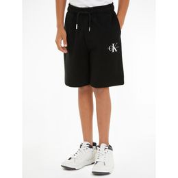 Calvin Klein Jeans Shorts »MONOGRAM RELAXED SHORTS« Kinder bis 16 Jahre Ck Black 4 (104) - N-Gr N-Gr 4 (104) Shorts von Calvin Klein Kids für Kinder
