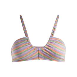 Roxy Bandeau-Bikini-Top »Wavy Stripe« Papaya Wavy Stripe S M - Cup B Cup B M Kollektion: „Wavy Stripe"-Kollektion