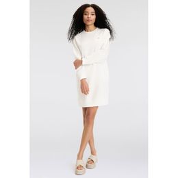 Gant Sweatkleid »SHIELD C-NECK SWEAT DRESS« Shield Sweatkleid mit Rundhalsausschnitt EGGSHELL L - N-Gr N-Gr L Sweatkleid von Gant