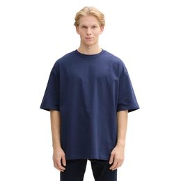 Tom Tailor Denim T-Shirt im Oversize-Fit dark blueberry XL XL Oversize-Shirt von Tom Tailor Denim