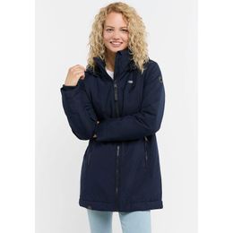 Ragwear Outdoorjacke »DAKKOTA« mit Kapuze hinten etwas länger geschnitten als vorn navy XS (34) XS (34) Vegane, von PETA verifizierte...