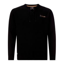 Jan Vanderstorm Pullover 'Andgar' Herren Gr&ouml;&szlig;e 5XL orange / schwarz