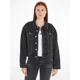 Tommy Jeans Jeansjacke &raquo;MOM CLS JACKET CG4181&laquo; mit Logpatch Denim_Black XS (34) XS (34) Jeansjacke von Tommy Jeans