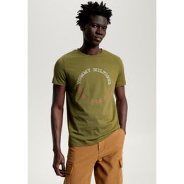 Tommy Hilfiger T-Shirt »MONOTYPE ROUNDLE TEE« put.green M (46) M (46) T-Shirt von Tommy Hilfiger Menswear