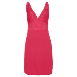 Lascana Negligé Damen Größe 40/42 cranberry