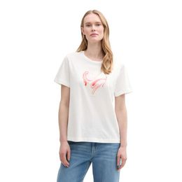 Tom Tailor T-Shirt mit Frontprint offwhite XXL (44) XXL (44) T-Shirt für Damen von Tom Tailor