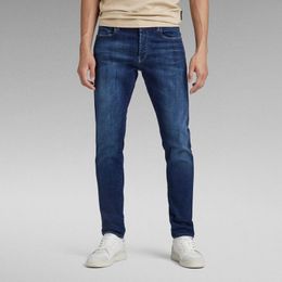 G-Star Raw G-STAR Slim-fit-Jeans »3301 Slim« mit toller Waschung und Elasthan blue used 32 - Länge 34 Länge 34 32 Jeanslook im ausgefallenen Stil von G-STAR
