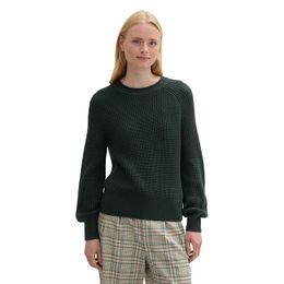 Tom Tailor Denim Strickpullover mit Strick-Struktur dark gable green S (36) S (36) V-Ausschnitt-Pullover von Tom Tailor Denim