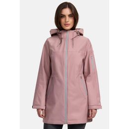 Manisa Regenjacke mit Kapuze mit Kapuze rosé 50 50 Jacke von Manisa