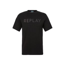 Replay T-Shirt BLACK XL XL Kurzarm-Design, ideal für warme Tage oder als Layering-Basis