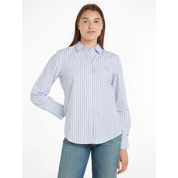 Tommy Hilfiger Hemdbluse »STRIPE REGULAR SHIRT« mit Streifendessin Classic Shirting Stp/ Vessel Blue 42 42 Hemdbluse von Tommy Hilfiger Womanswear