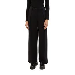 Tom Tailor Bundfaltenhose »Lea Wide Leg« mit weitem Bein deep black 46 - Länge 32 Länge 32 46 Wide Leg Hose von Tom Tailor