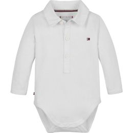 Tommy Hilfiger Langarmbody mit Kn&ouml;pfen, mit Logostickerei White 80 - N-Gr N-Gr 80 Langarmbody von Tommy Hilfiger