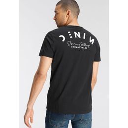 Bruno Banani T-Shirt schmal geschnitten, mit Print, Rundhalsausschnitt, aus Baumwolle schwarz XXL (60/62) XXL (60/62) Schmal geschnitten, um deinen...