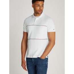Tommy Hilfiger Poloshirt »GLOBAL STRIPE BLOCKING REG POLO« mit Logo-Stickerei und Logo-Streifen White XL XL Poloshirt von Tommy Hilfiger