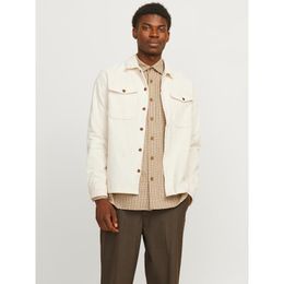 Jack & Jones JACK & JONES Langarmhemd »JJEEDDIE CORDUROY OVERSHIRT LS SN« Buttercream M - N-Gr N-Gr M Cooles Cordhemd von Jack & Jones