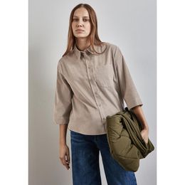 Street One Langarmbluse mit 3/4 &Auml;rmeln driftwood beige 38 38 Bluse von Street One