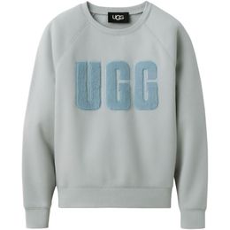 UGG Australia UGG Sweatshirt »Madeline Fuzzy Logo Crewneck« mit flauschigen Logo ICE JAM / WHALE XXL XXL Sweatshirt von UGG