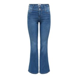 Only Bootcut-Jeans »ONLROYAL HW DB FYOKE FLARED DNM« Dark Blue Denim XL (42) - Länge 30 Länge 30 XL (42) Hohe Leibhöhe betont die Taille und bietet...