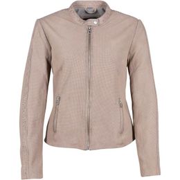 Mauritius Lederjacke »GWMinka« light grey L