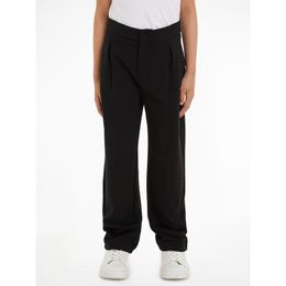 Calvin Klein Jeans Bundfaltenhose »CEREMONY PUNTO PANTS« für Kinder bis 16 Jahre Ck Black 10 (140) - N-Gr N-Gr 10 (140) Hose von Calvin Klein für Kids