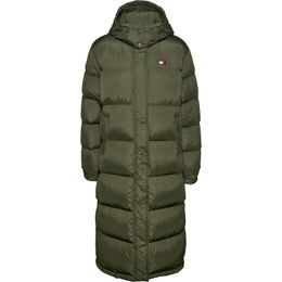 Tommy Jeans Steppmantel »TJW ALASKA LONG PUFFER EXT« mit Logostickerei fatigue green L (40) L (40) Puffermantel von Tommy Jeans