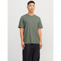 Jack & Jones JACK & JONES Rundhalsshirt »JJEORGANIC BASIC TEE SS O-NECK NOOS« mit Rundhalsausschnitt Agave Green S S Herren-T-Shirt von Jack & Jones
