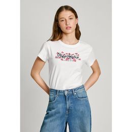 Pepe Jeans T-Shirt »GINNY« White XL XL Kurzarm Design, perfekt für warme Tage