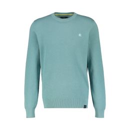 Lerros Rundhalspullover mit Logo Stickerei mineral blue S S Pullover von Lerros