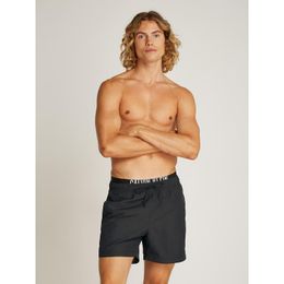 Calvin Klein Swimwear Badeshorts »MEDIUM DOUBLE WB« mit Logo Black XXL (56) - N-Gr N-Gr XXL (56) Badeshorts von CALVIN KLEIN