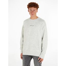 Tommy Jeans Strickpullover »TJM REG N CLASSICS SWEATER EXT« mit Rundhalsausschnitt Silver Grey Htr L L Pullover von Tommy Jeans
