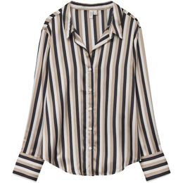 Véro Moda VERO MODA Hemdbluse »VMBLAISE L/S V-NECK SHIRT WVN BTQ« Silver Mink Stripes:W. BLACK AND CLOUD DANCER XL XL Klassische Bluse von Vero Moda