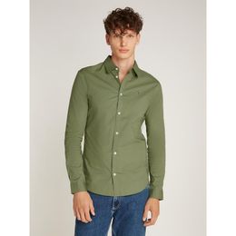 Tommy Jeans Langarmhemd »Sabim Stretch Hemd Shirt« Stretch Hemd, Premium, Slim Fit, mit Elasthan Aruba Green M - N-Gr N-Gr M Klassisches Tommy...