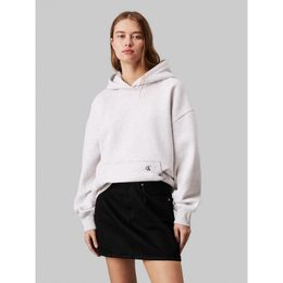 Calvin Klein Jeans Kapuzensweatshirt »MIXED LOGO RELAXED HOODIE«, mit Backprint Ivory Grey Heather XS (34) XS (34) Sweatshirt von Calvin Klein...
