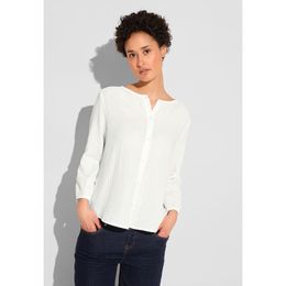 Street One Longbluse, mit Knopfleiste off white 44 44 Musselin Bluse von Street One