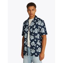 Tommy Jeans PLUS Kurzarmhemd &raquo;TJM REG SLUB AOP SS SHIRT EXT&laquo; Gro&szlig;e Gr&ouml;&szlig;en Dark Night Navy Bandana Aop XXL - N-Gr N-Gr XXL Gemustertes Hemd von...