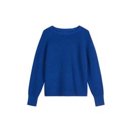 Marc O'Polo MARC O'POLO Strickpullover shiny blue S S Rundhalspullover von Marc O'Polo